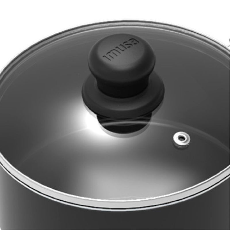 Set Sartén Jumbo 24cm + Perol 16cm IMUSA Smart con tapa de vidrio - Imusa