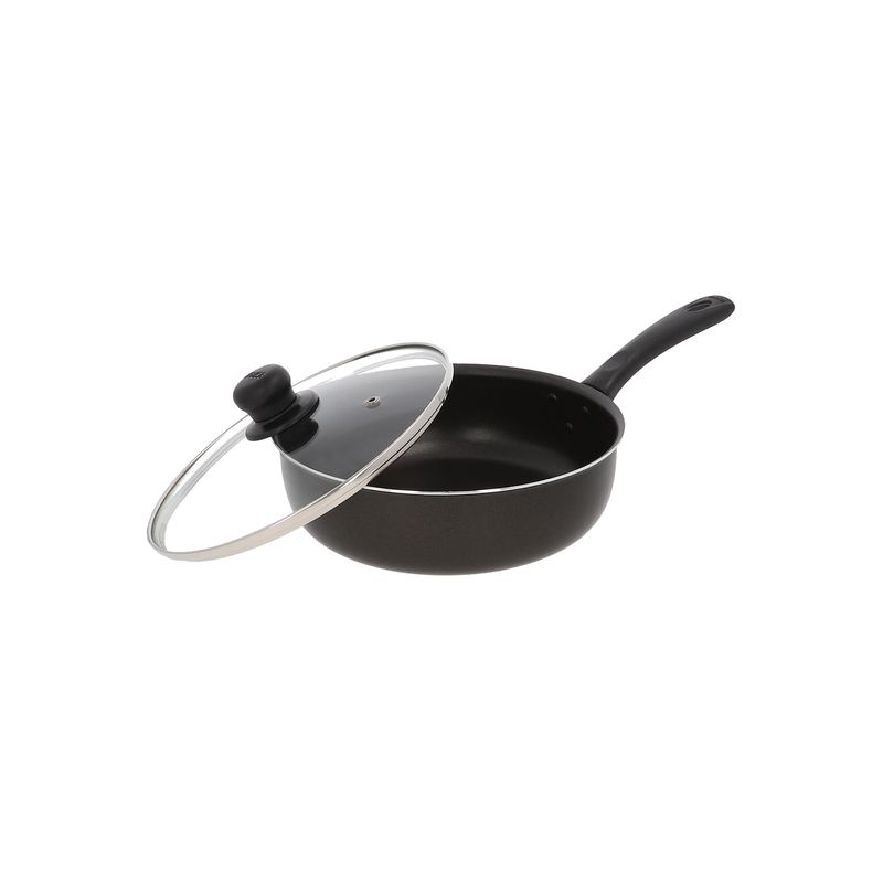 Set Sartén Jumbo 24cm + Perol 16cm IMUSA Smart con tapa de vidrio - Imusa