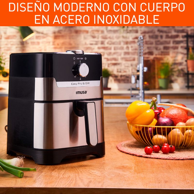 Freidora Easy Fry & Grill 2 en 1 negro Imusa - Imusa