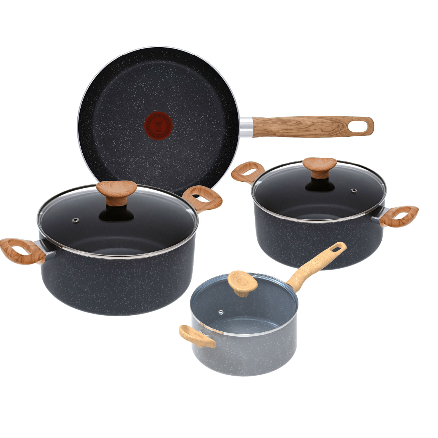 Batería de Cocina IMUSA Natural Stone de 7 piezas - Imusa