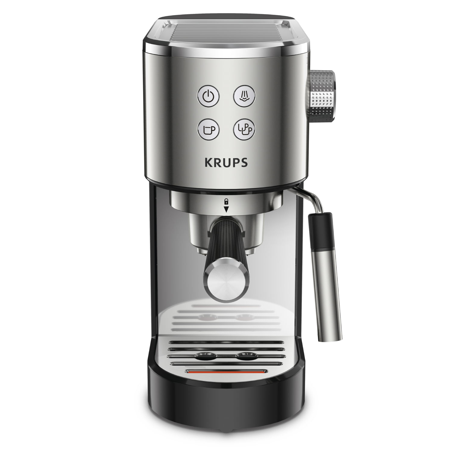 Cafetera Espresso Divine KRUPS Compacta Plateada - Imusa