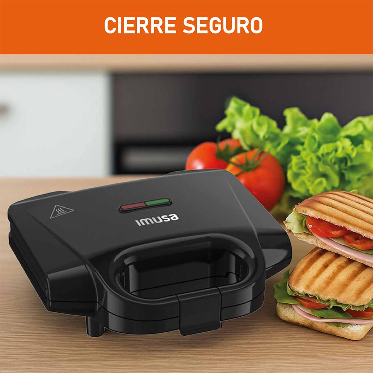 Sanduchera IMUSA Panini Basic, Recubrimiento Antiadherente, 2 Porciones ...